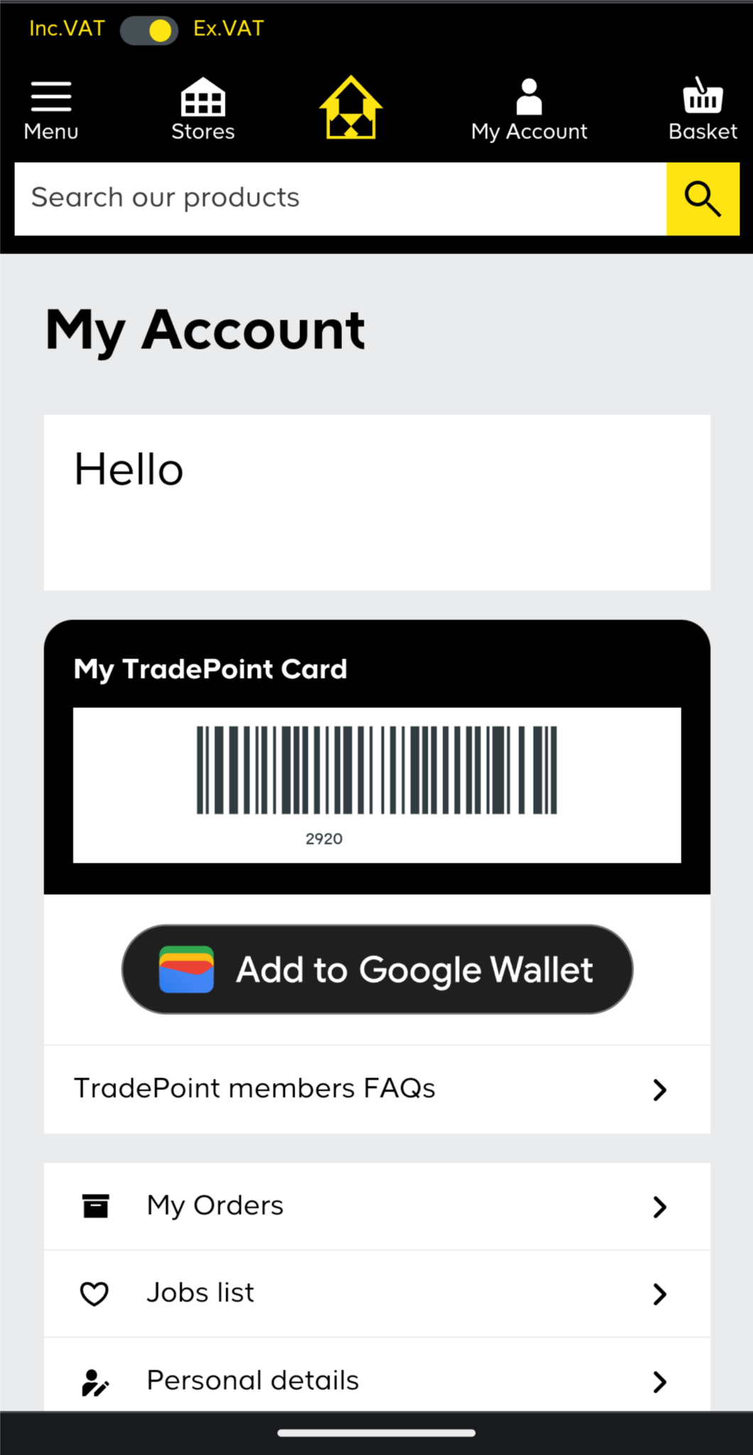 Creating Your Digital TradePoint Card - HomePro