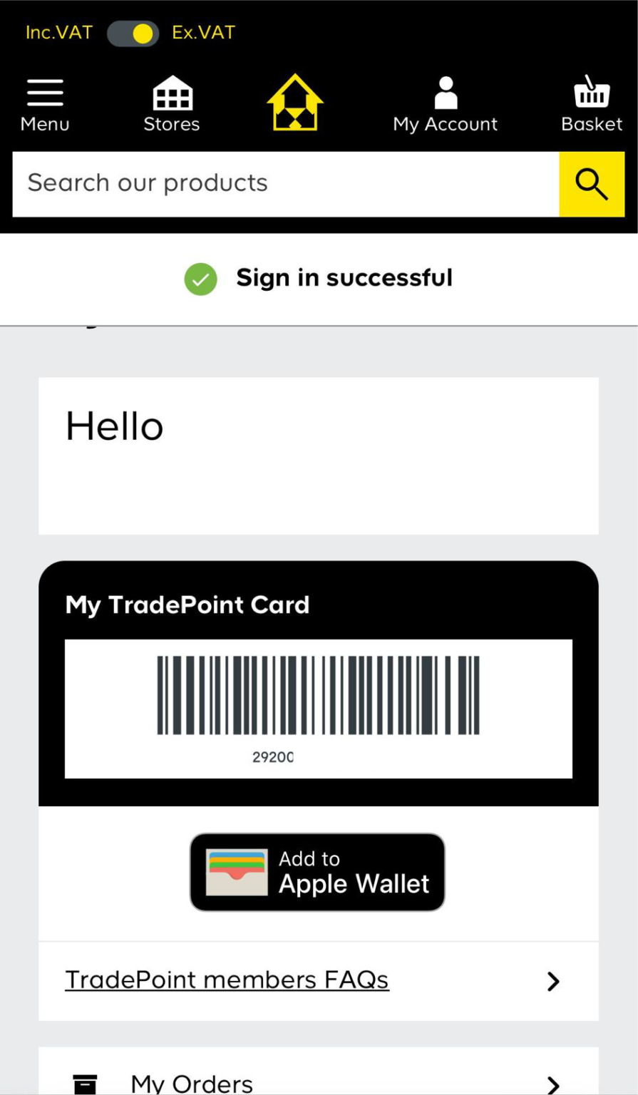 Creating Your Digital TradePoint Card - HomePro